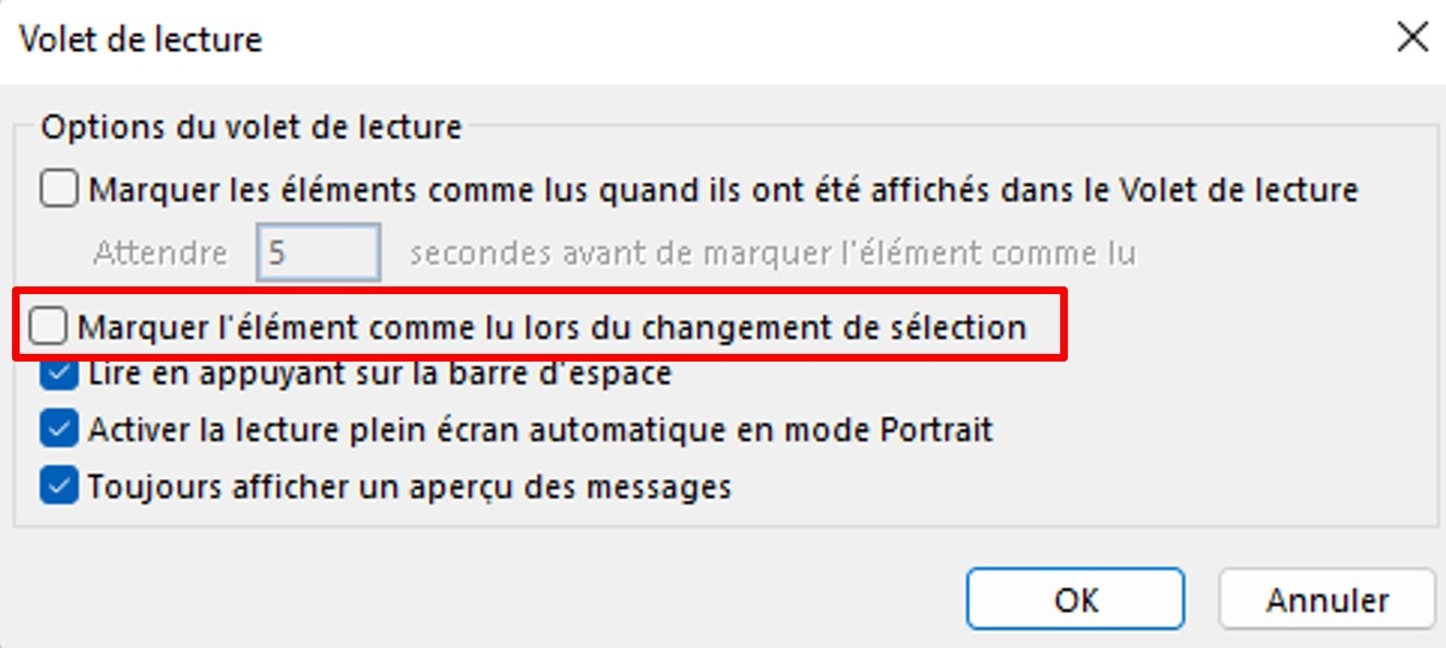 Outlook Choisir Quand Les Emails Passent En Lus Ou En Non Lus Misty