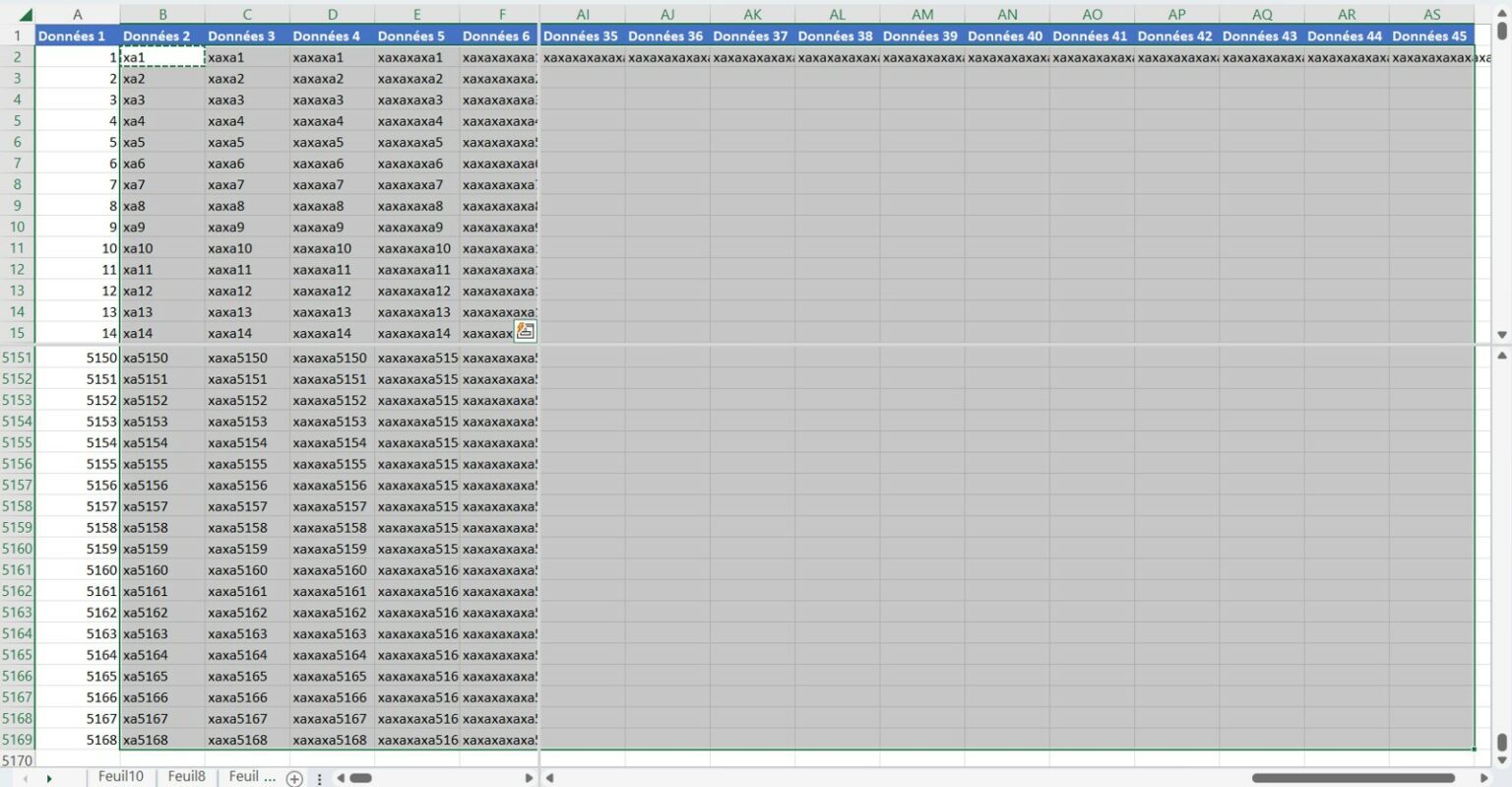 Excel : Copier et coller une formule sur une ou plusieurs colonnes, même en présence de cellules ...