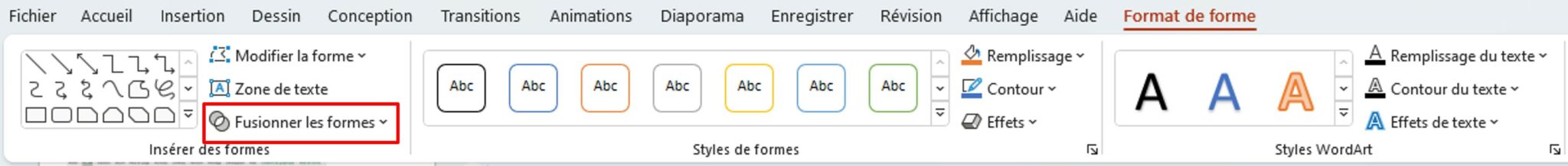 PowerPoint : Fusionner des formes - Misty'tips