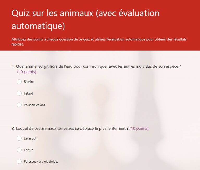 Forms : Formulaire ou questionnaire ? - Misty'tips