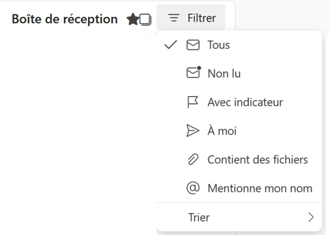 Outlook : Afficher tous les messages dans la boîte de réception - Misty ...