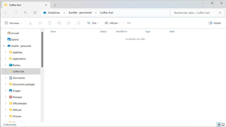 OneDrive : Coffre-fort - Misty'tips