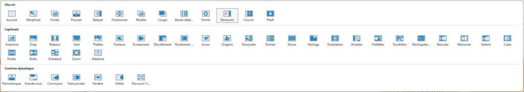 PowerPoint : Transitions entre les diapositives - Misty'tips