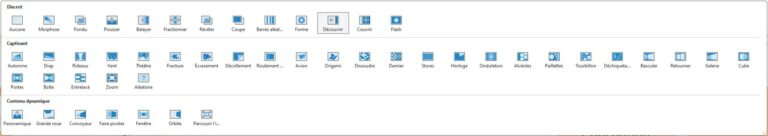 PowerPoint : Transitions entre les diapositives - Misty'tips