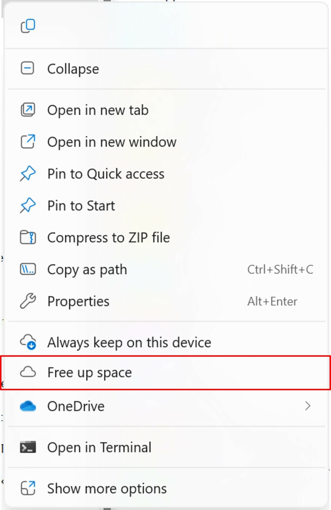 OneDrive: Free up space - Misty'tips