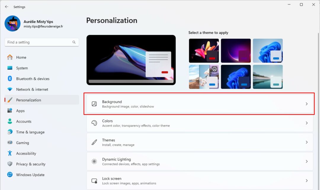 Windows: Personalize your background with beautiful pics - Misty'tips