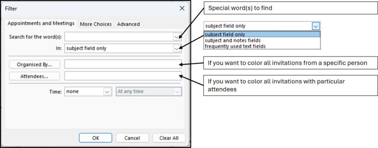 Outlook: Calendar Conditional Formatting - Misty'tips