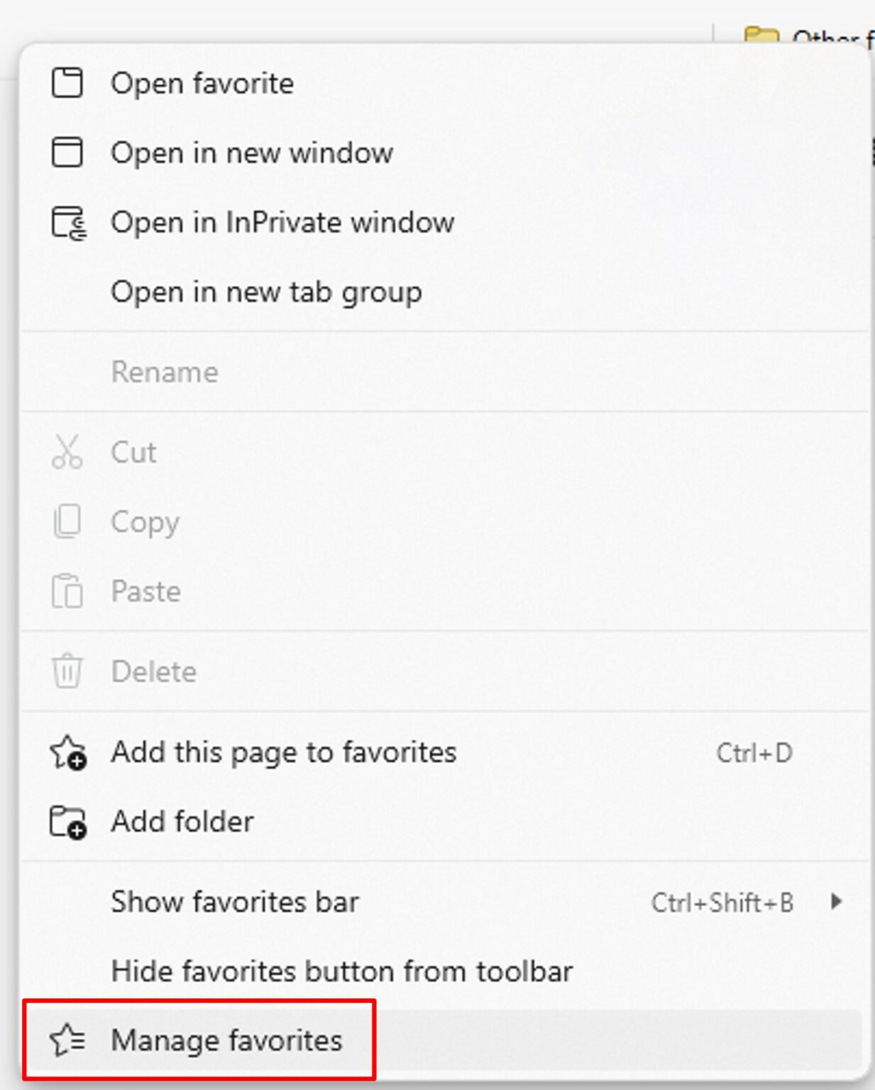 Edge: Organize Favorites with Folders - Misty'tips