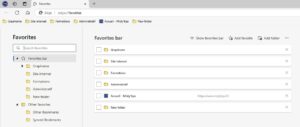 Edge: Organize Favorites with Folders - Misty'tips