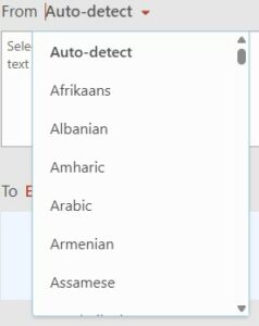Office: Translate a document - Misty'tips
