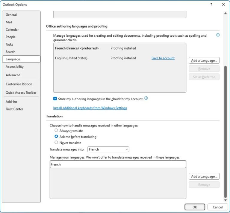 Office: Translate a document - Misty'tips