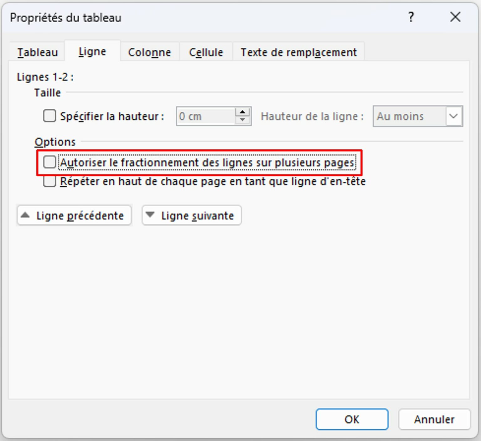 Word : Mettre en page un paragraphe ou un tableau - Misty'tips