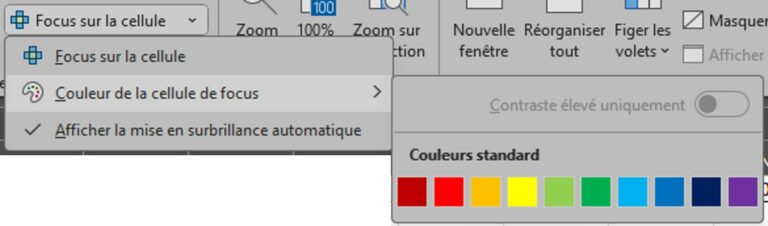 Excel : Focus sur la cellule - Misty'tips